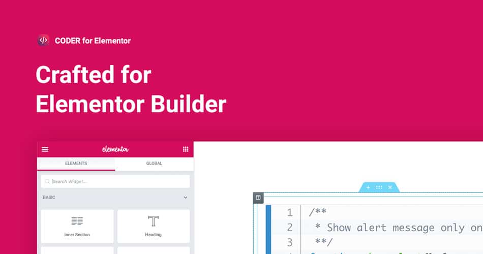 可视化代码高亮插件 Coder Syntax Highlighter for Elementor V1.0.0 - 赢聚网